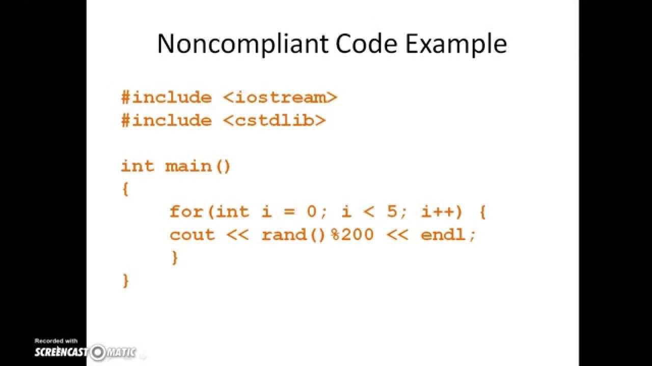 IIITD Secure Coding C++ Rule: MSC50-CPP; MT14009 - YouTube
