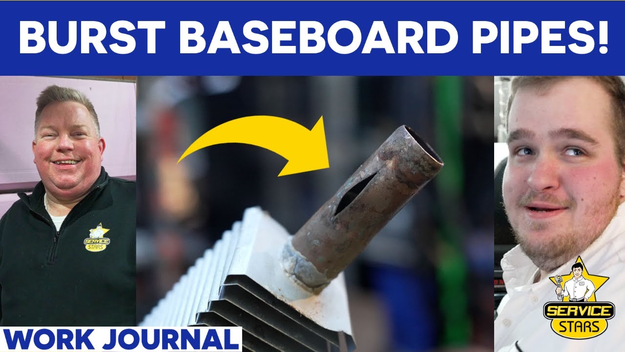 REPLACING BURST FROZEN BASEBOARD PIPES IN HOME! - YouTube