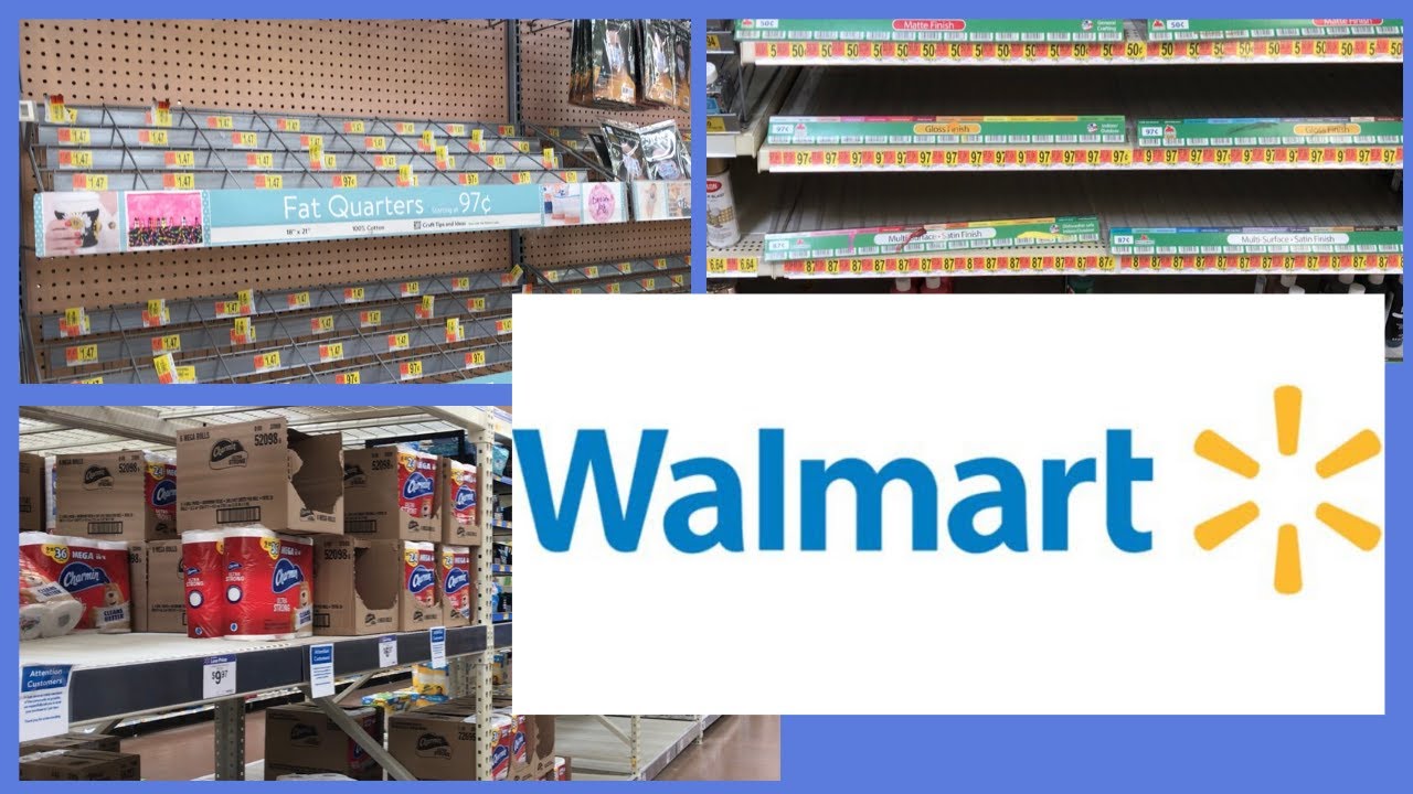 Shopping Walmart during Pandemic May 1, 2020 Empty Shelves Everywhere ...