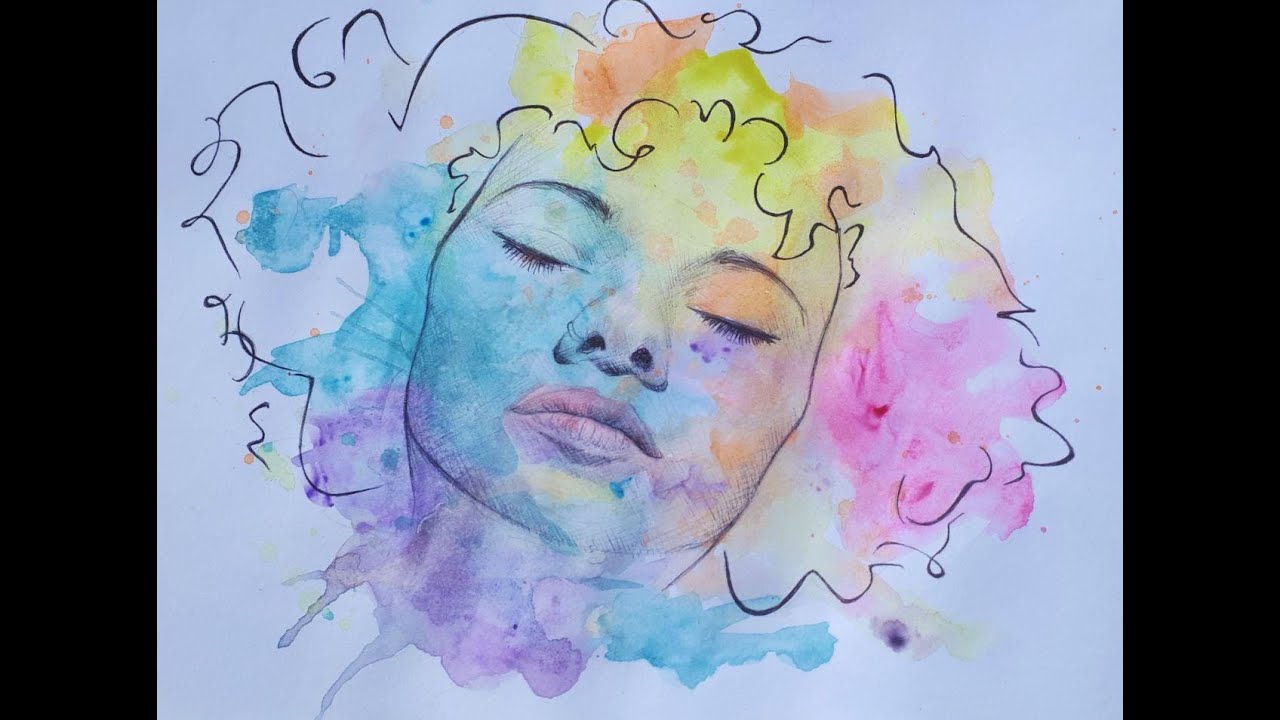 Fast motion drawing Bettina Fernandez Artfolio - YouTube