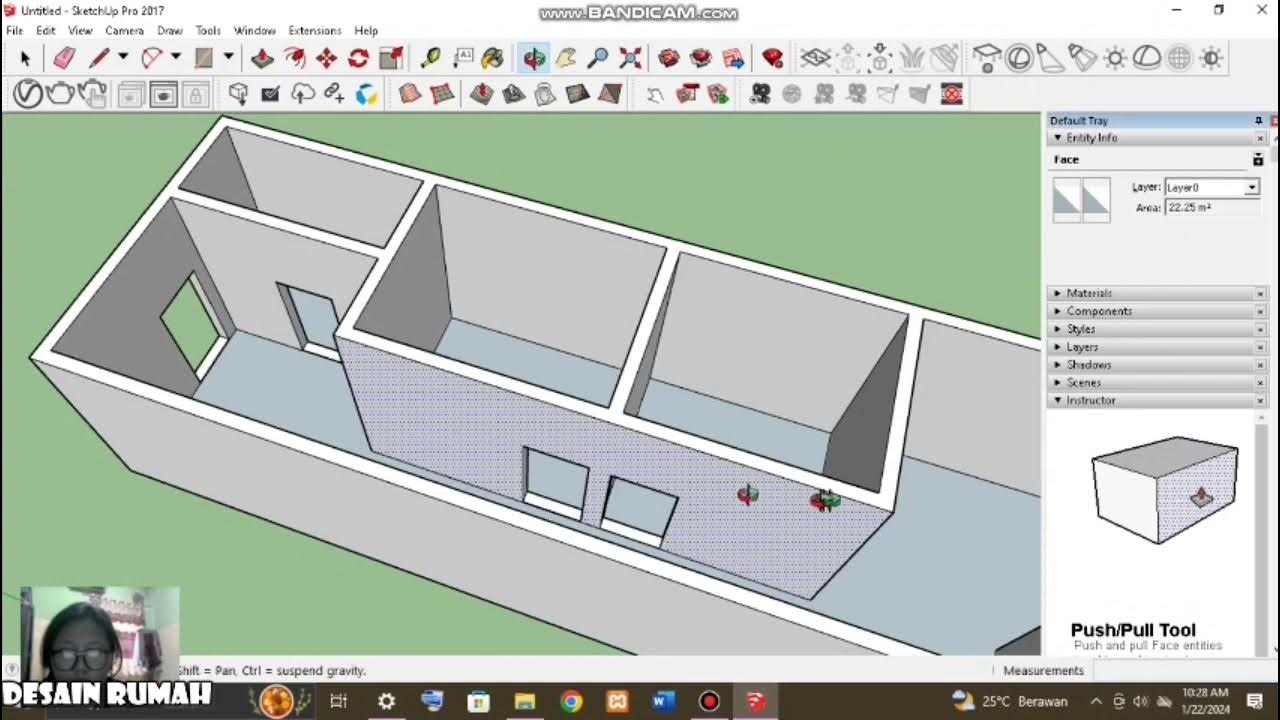 Membuat Desain Rumah Sederhana Menggunakan Aplikasi SketchUp 2017 + VRAY 3.4 - YouTube