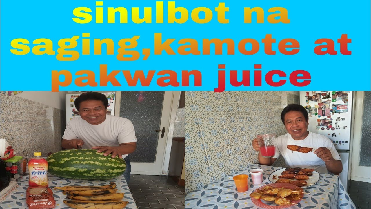 August 19, 2021 Nagluto ng meryenda./sinulbot ng saging at kamote ...
