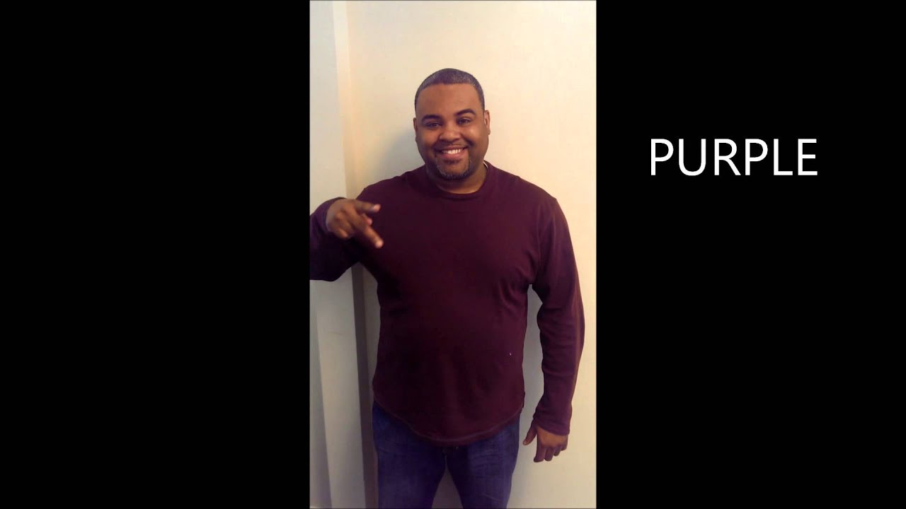 PURPLE COLOR ASL - YouTube