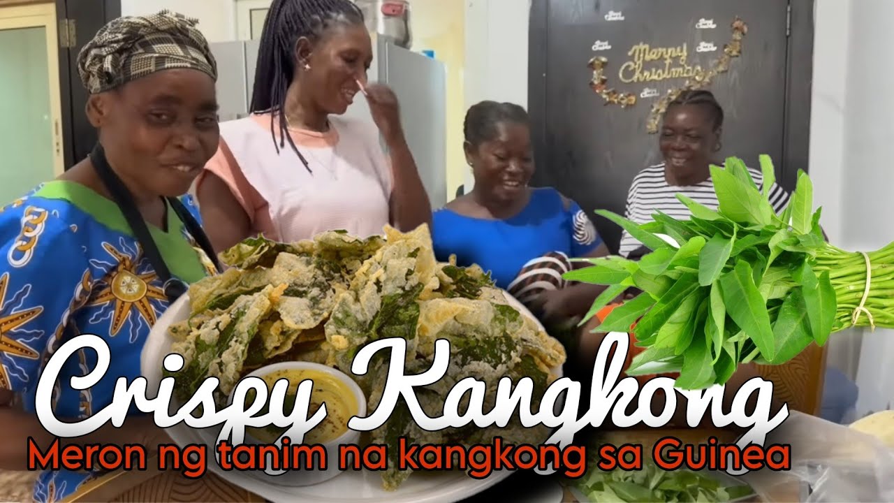 CRISPY KANGKONG...PINOY NA PAGKAIN NA NILUTO NG MGA AFRICANA.. - YouTube