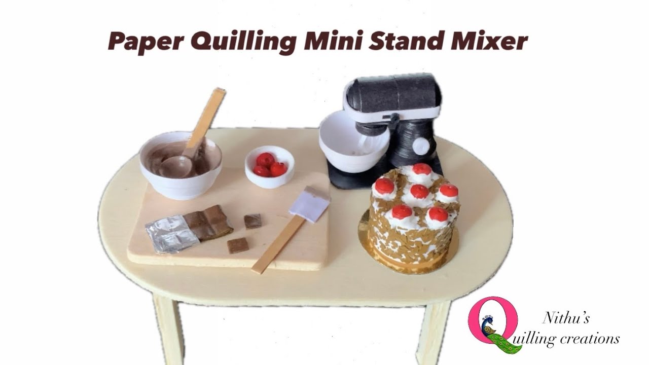 Quilling Cake Mixer #quilling #diy #how #miniature #artsandcrafts # ...