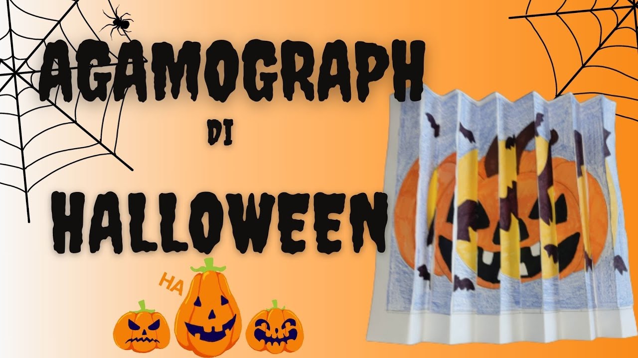 AGAMOGRAPH di #halloween: #tutorial con schede da scaricare - YouTube