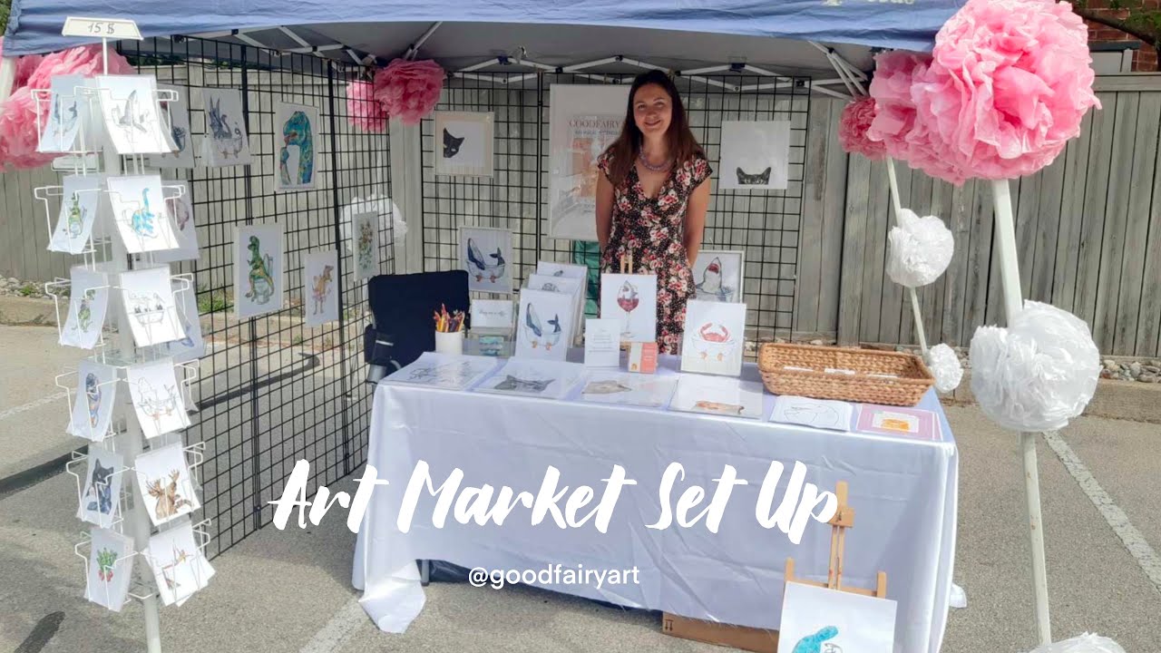 Art market set up - 12 things to take - YouTube