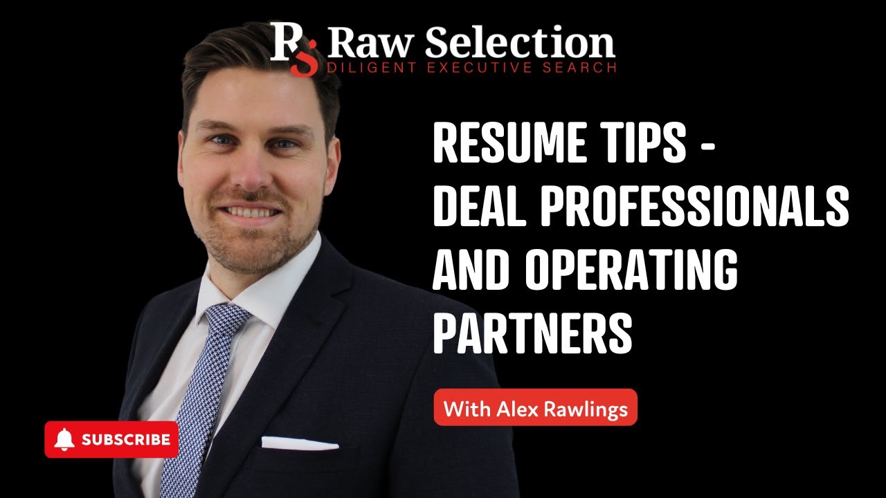 What I have learned from interviewing hundreds of Deal professionals ...