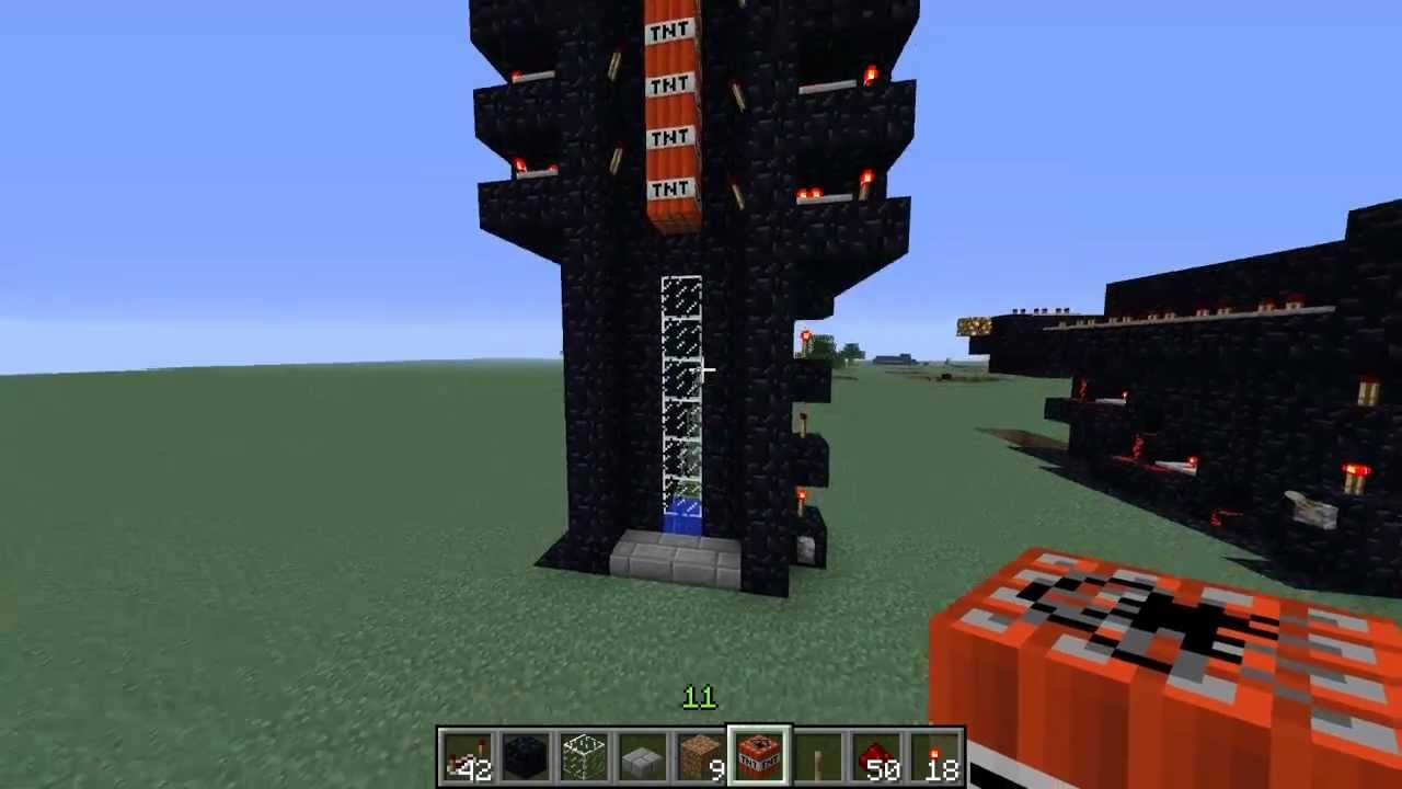 Minecraft - fastest shooting automatic TNT cannon (small design) - YouTube