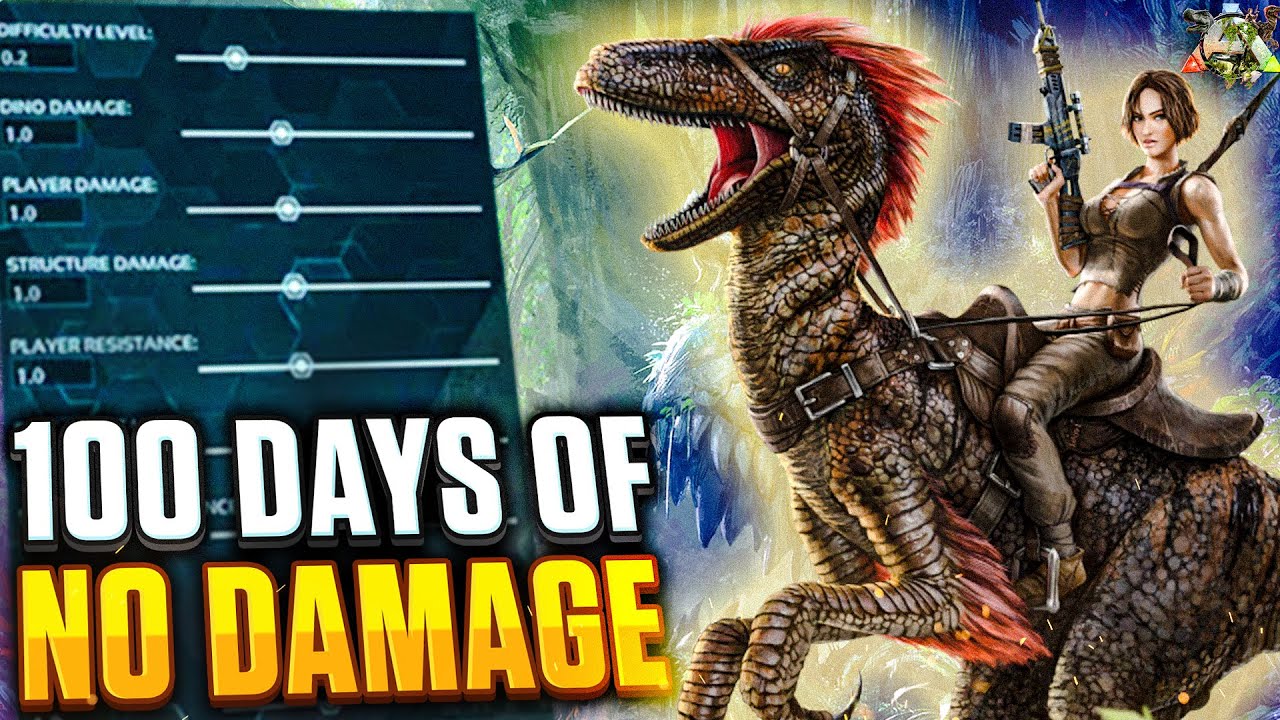 100 Days to Beat ARK Without Taking Damage - YouTube