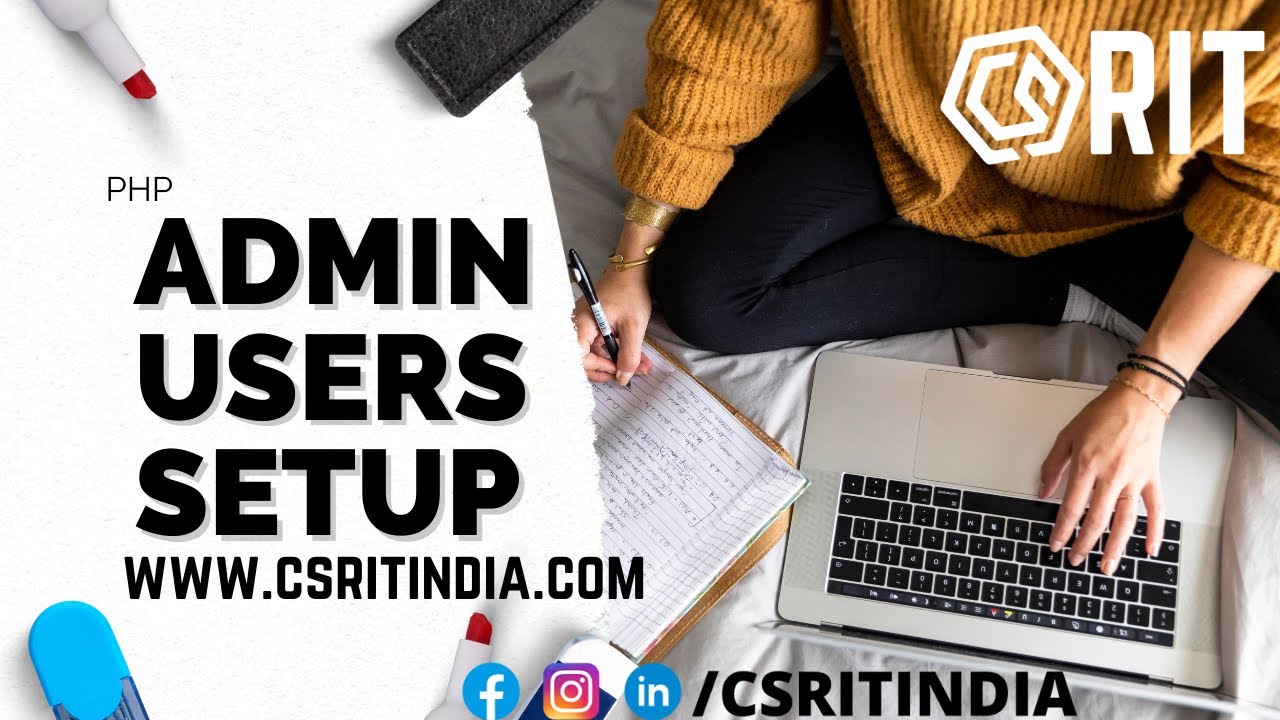 Day 2 PHP Project Add User And Manage Users Setup | Hindi || CSRIT India || - YouTube
