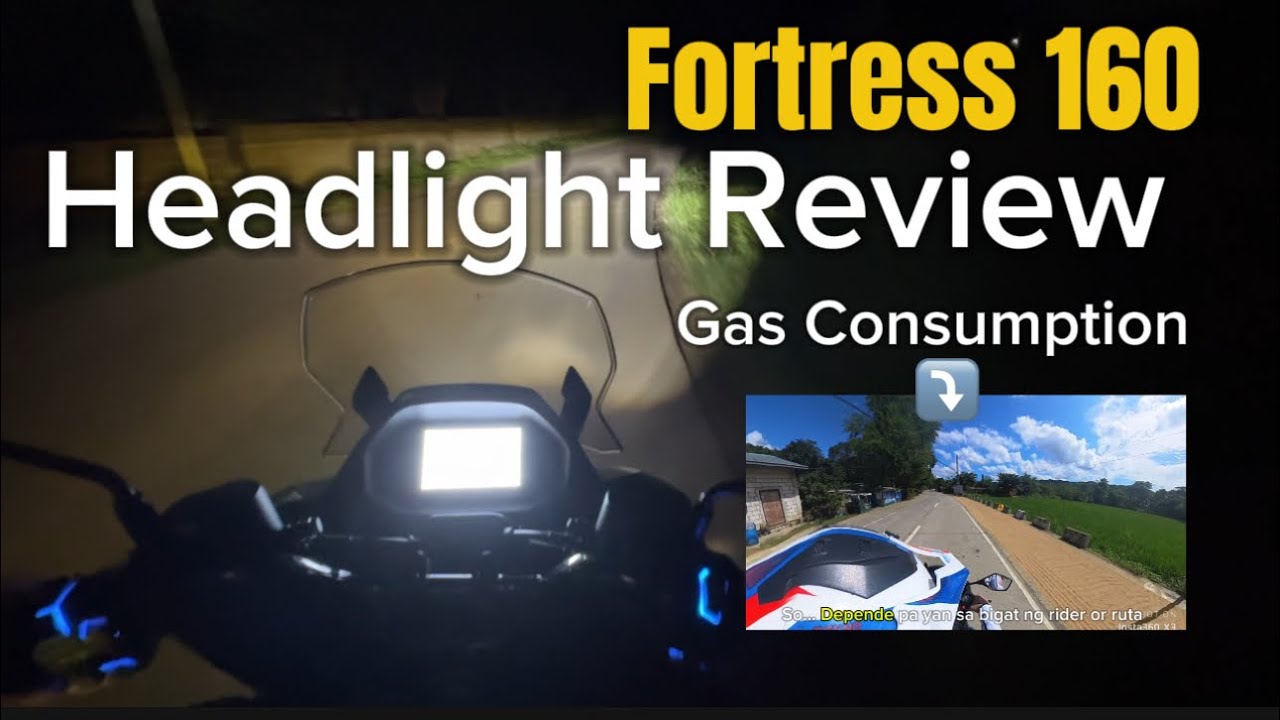 Fortress 160 Headlight Maliwanag pala⚠️/ Gas Consumption DITO din - YouTube