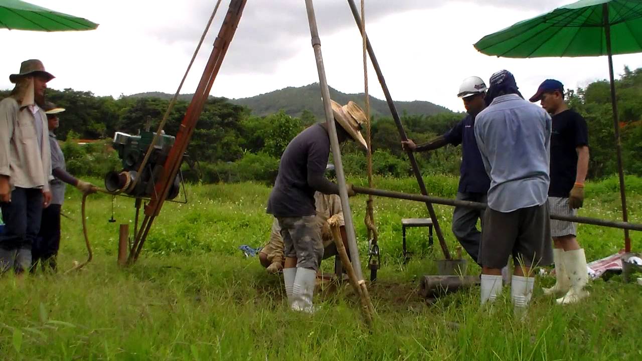 soil boring test by civil cmu. 2 - YouTube