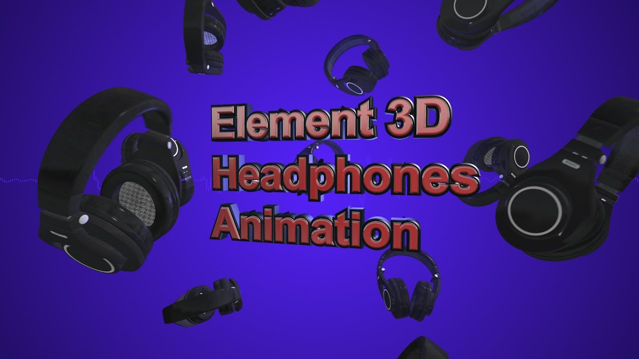 Headphones - Element 3D Animation - YouTube