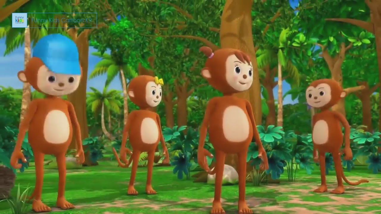 Funny Monkeys Are Unique | Kids Cartoon Video | Kids Videos For Kids ...