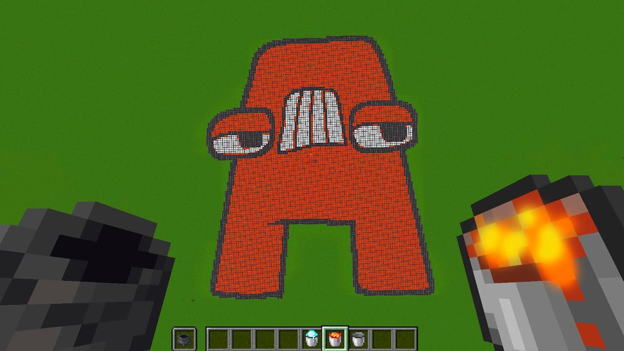 Alphabet Lore A in minecraft - YouTube