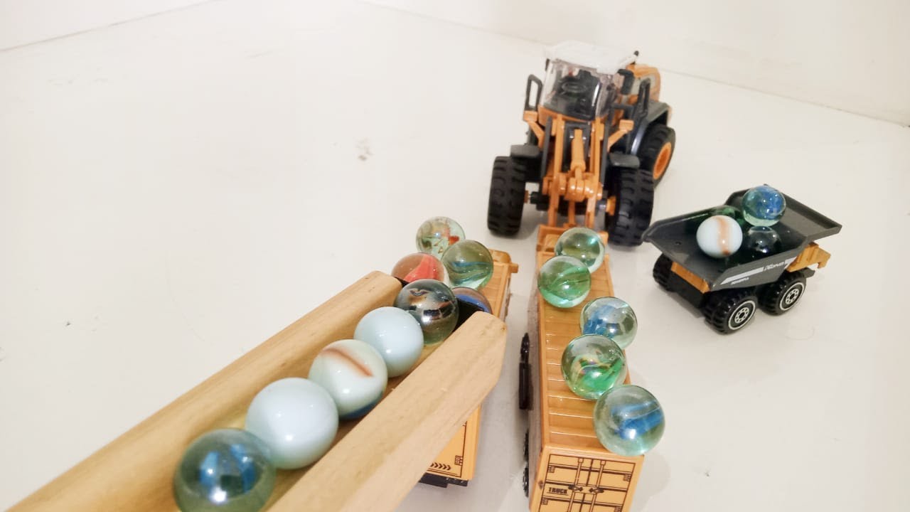 Marble Run Race ☆ HABA Slope & Retro Truck, Garbage Truck Long Version ...