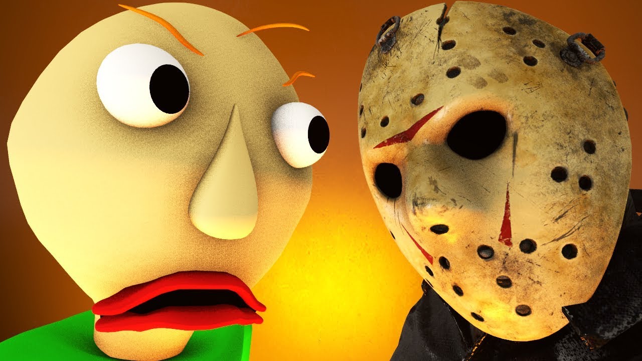 BALDI vs JASON Voorhees (Friday 13 horror game 3D animation) - YouTube