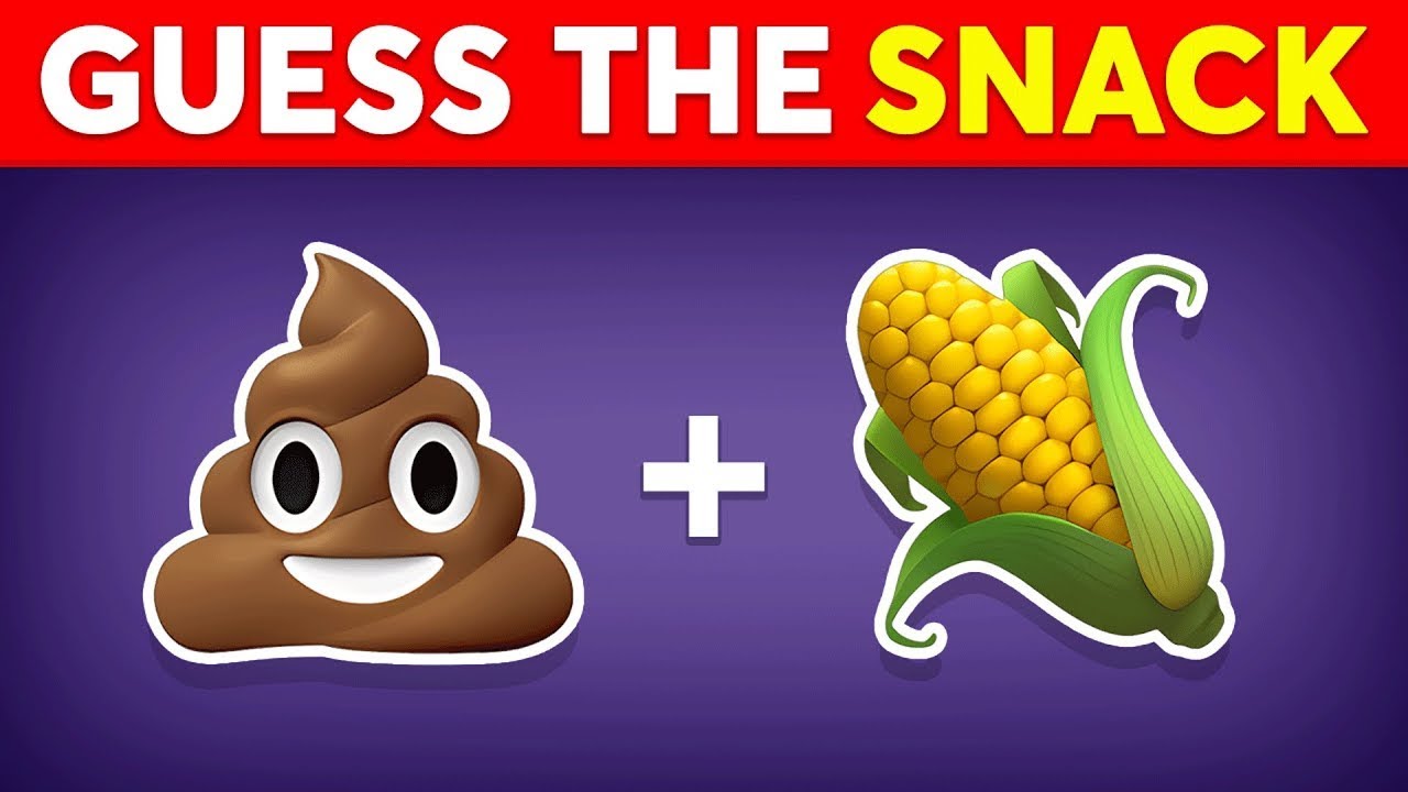 Guess The SNACK by Emoji? | Food Quiz - YouTube