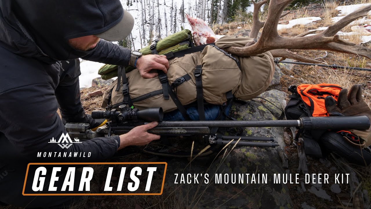 GEAR LIST | Zack Boughton's Mountain Buck Hunting Kit - YouTube
