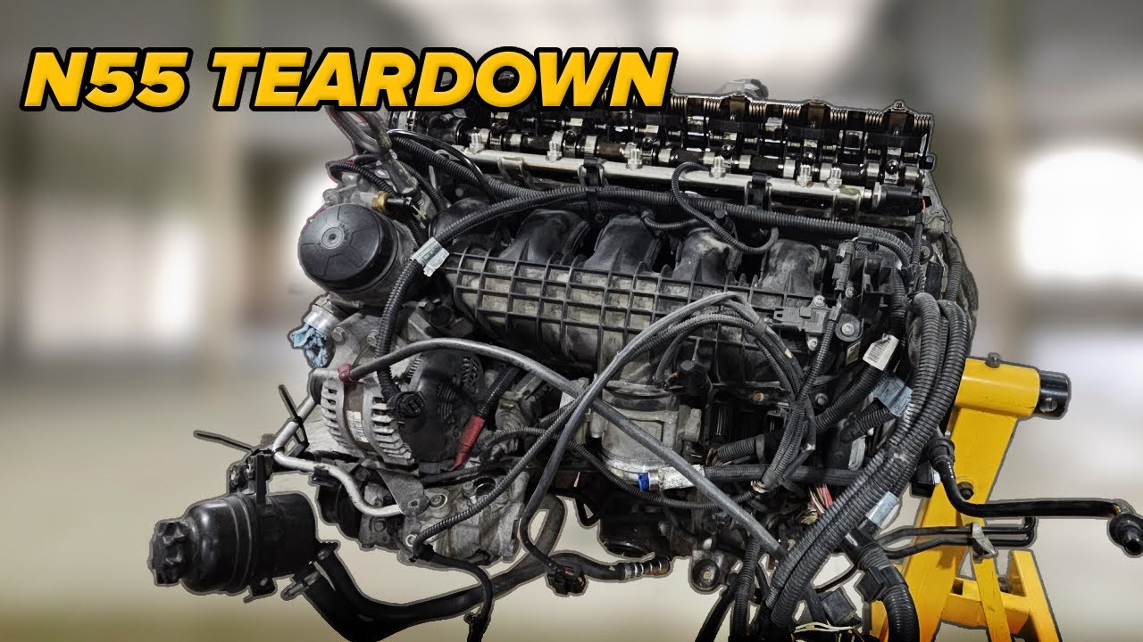 E90 BMW 335i N55 Engine Teardown - Project N55: Part 3 - YouTube