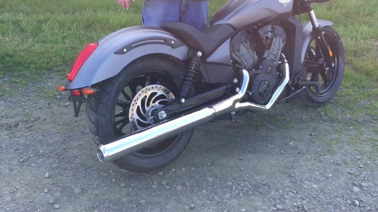 Victory Octane with RPW USA "Enforcer" 2 into 1 exhaust - YouTube