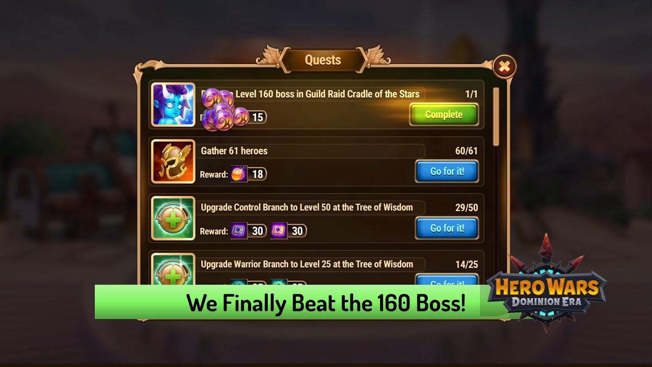 We Finally Beat Level 160 Osh, the Eternal Keeper! — Hero Wars ...