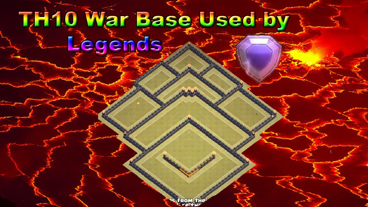 Clash of Clans | Best TH10 Pushing/ War Base Defensive Layout | 275 ...