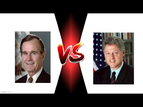 Alternate History 1988 - George H. W. Bush vs Bill Clinton - YouTube