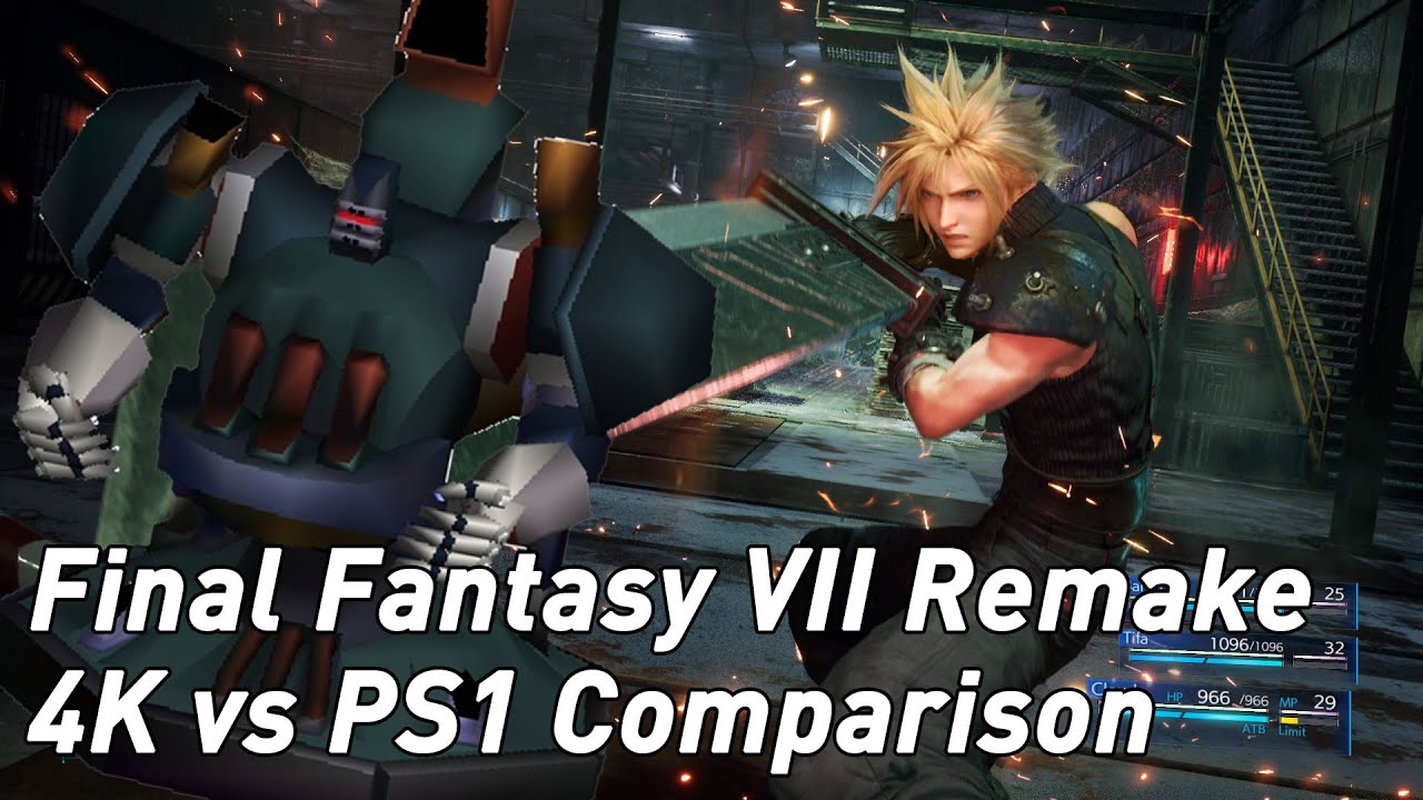 Final Fantasy 7 Remake vs OG FF7: 4K Comparison - YouTube