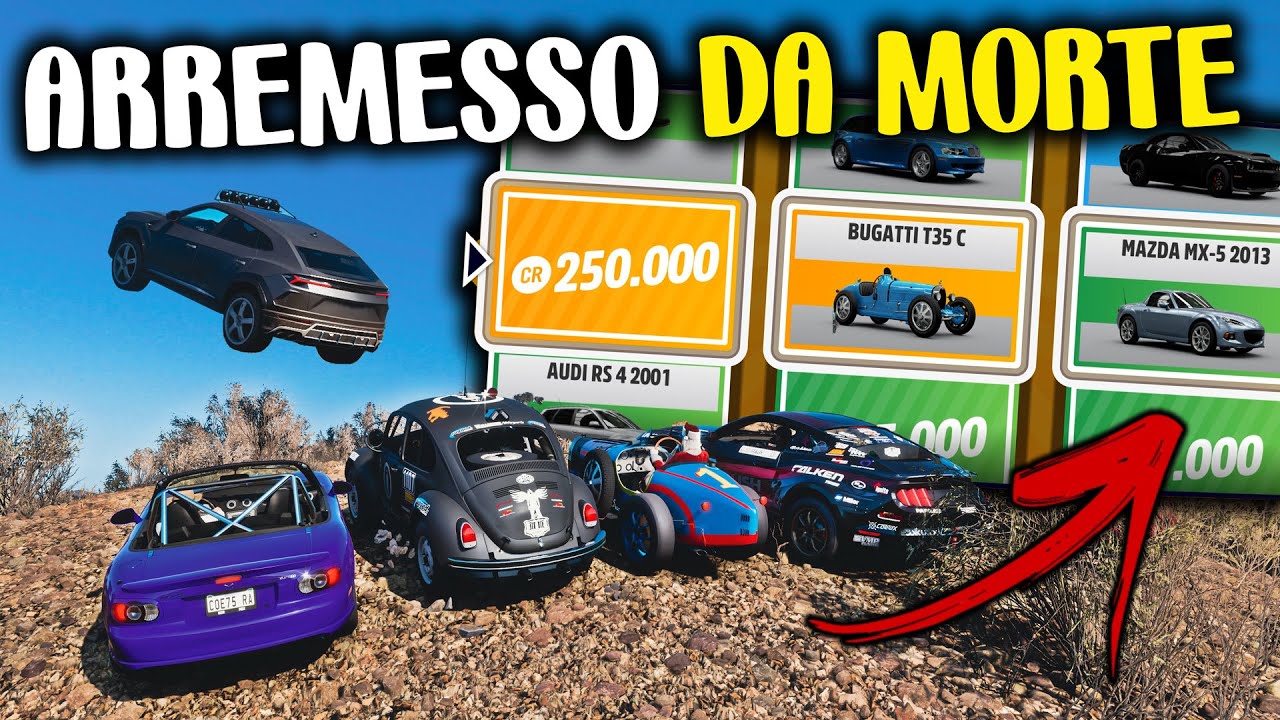 ARREMESSO DA MORTE COM CARROS DE ROLETA - FORZA HORIZON 5 GAMEPLAY ...