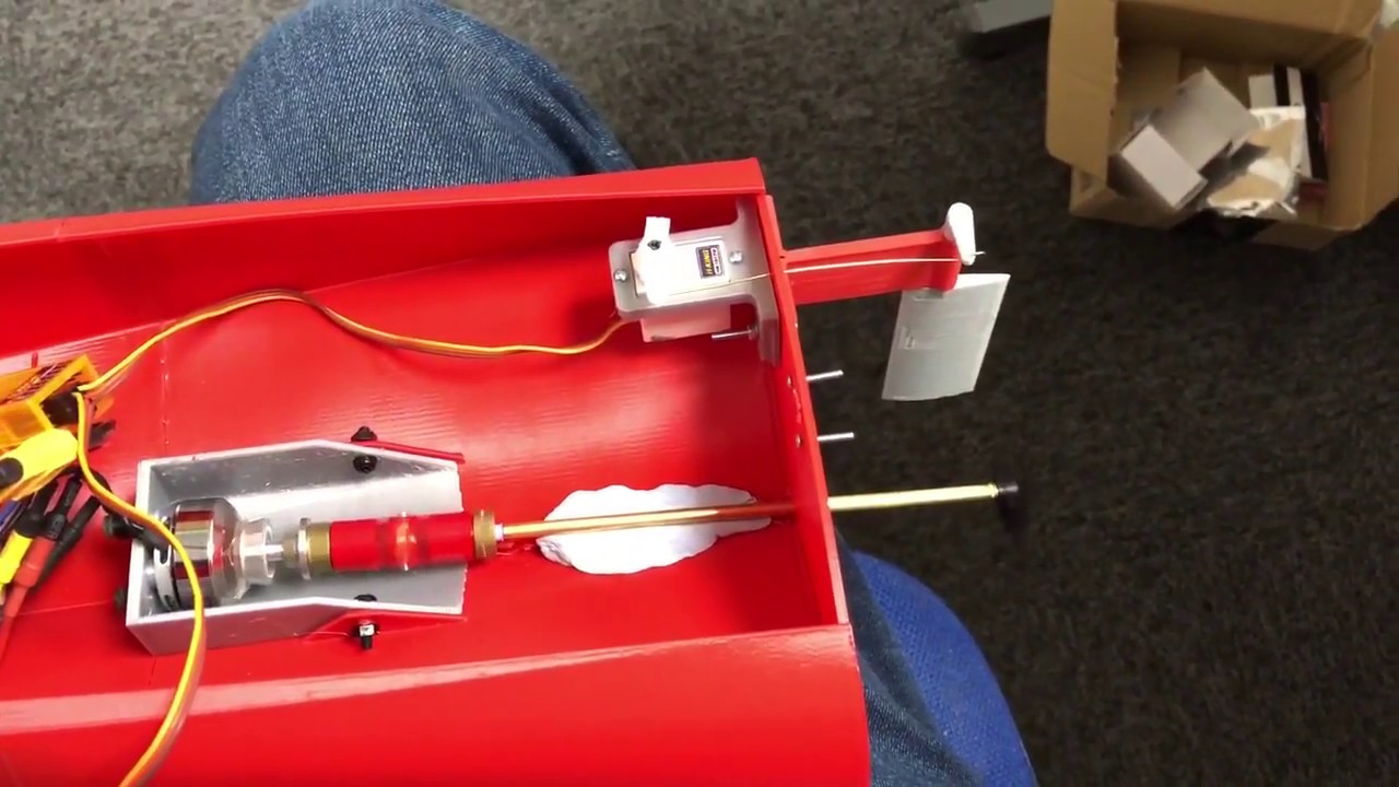 3D printed boat motor/rudder test - YouTube