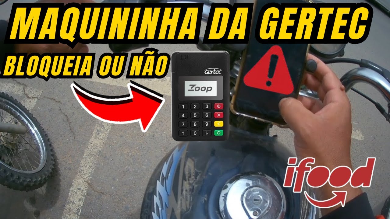 IFOOD ENTREGADOR MAQUININHA DA GERTEC MP15 BLOQUEIA A CONTA OU NÃO - YouTube