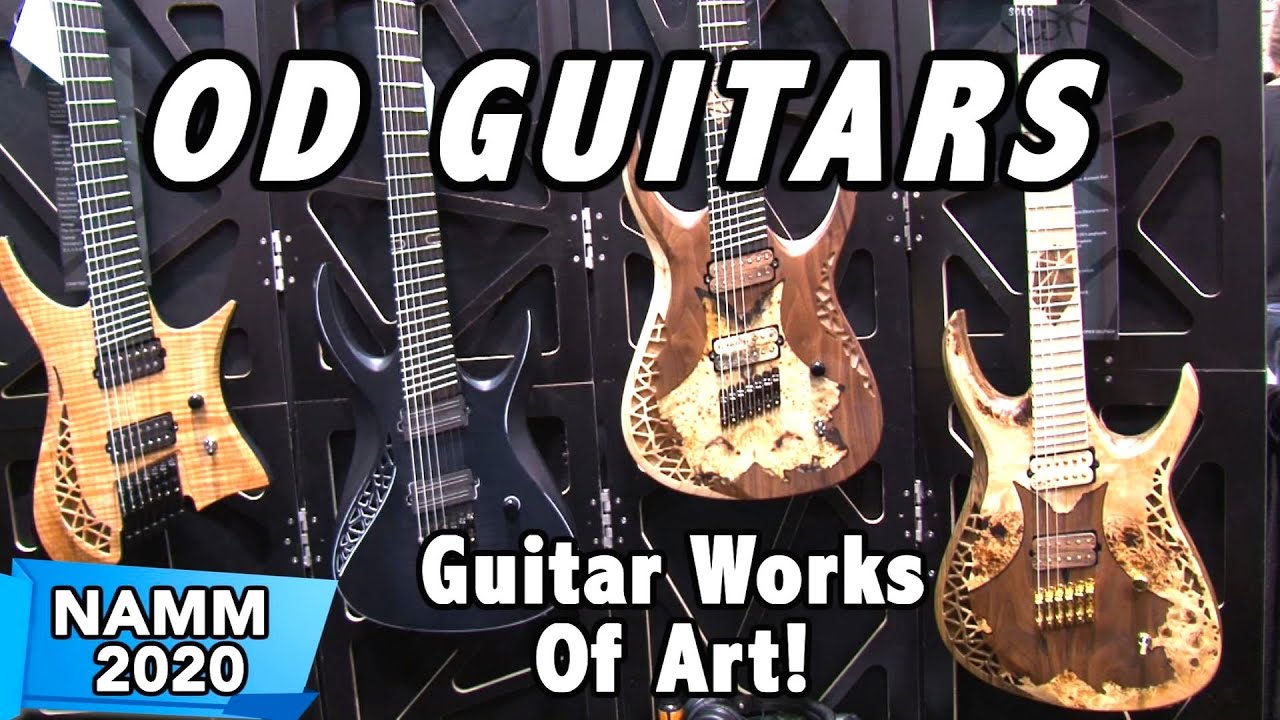 OD Guitars at NAMM Boutique Guitar Showcase Natural Geometric works of ...