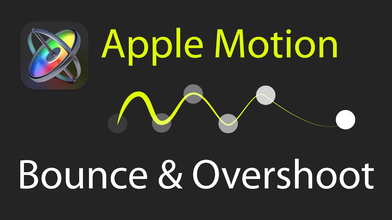 Apple Motion: Overshoot & Bounce effect - YouTube
