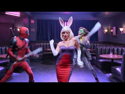 The Mask & Dead Pool Fighting over Jessica Rabbit