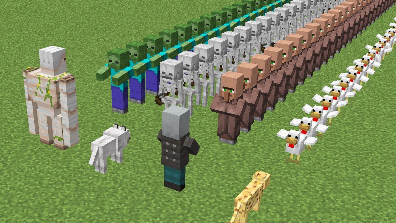 Which of the minecraft mobs hunts the fastest? - YouTube