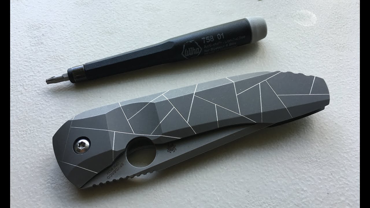 How to disassemble and maintain a Spyderco Nirvana Pocketknife - YouTube