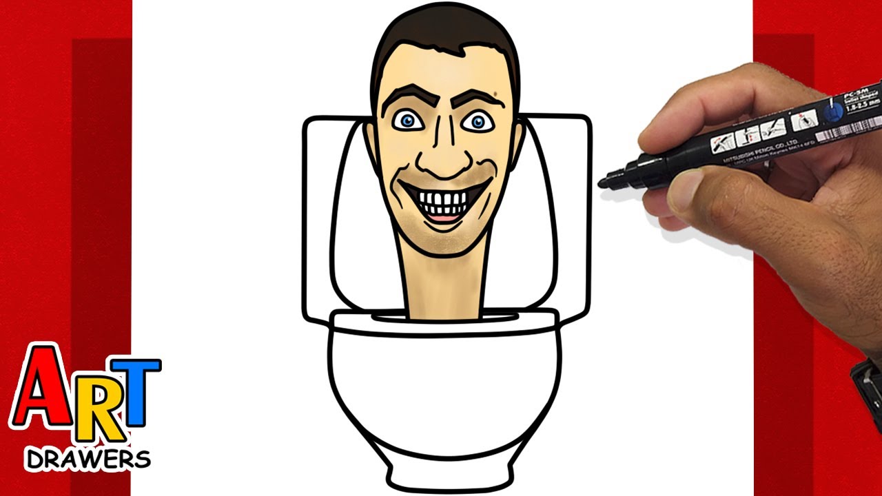How To Draw SKIBIDI TOILET 😱🚽 - YouTube