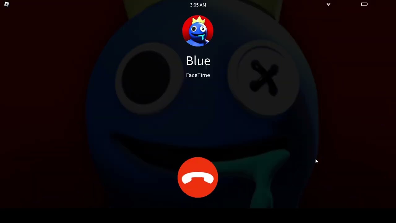 Calling blue from rainbow friends at 3AM - YouTube