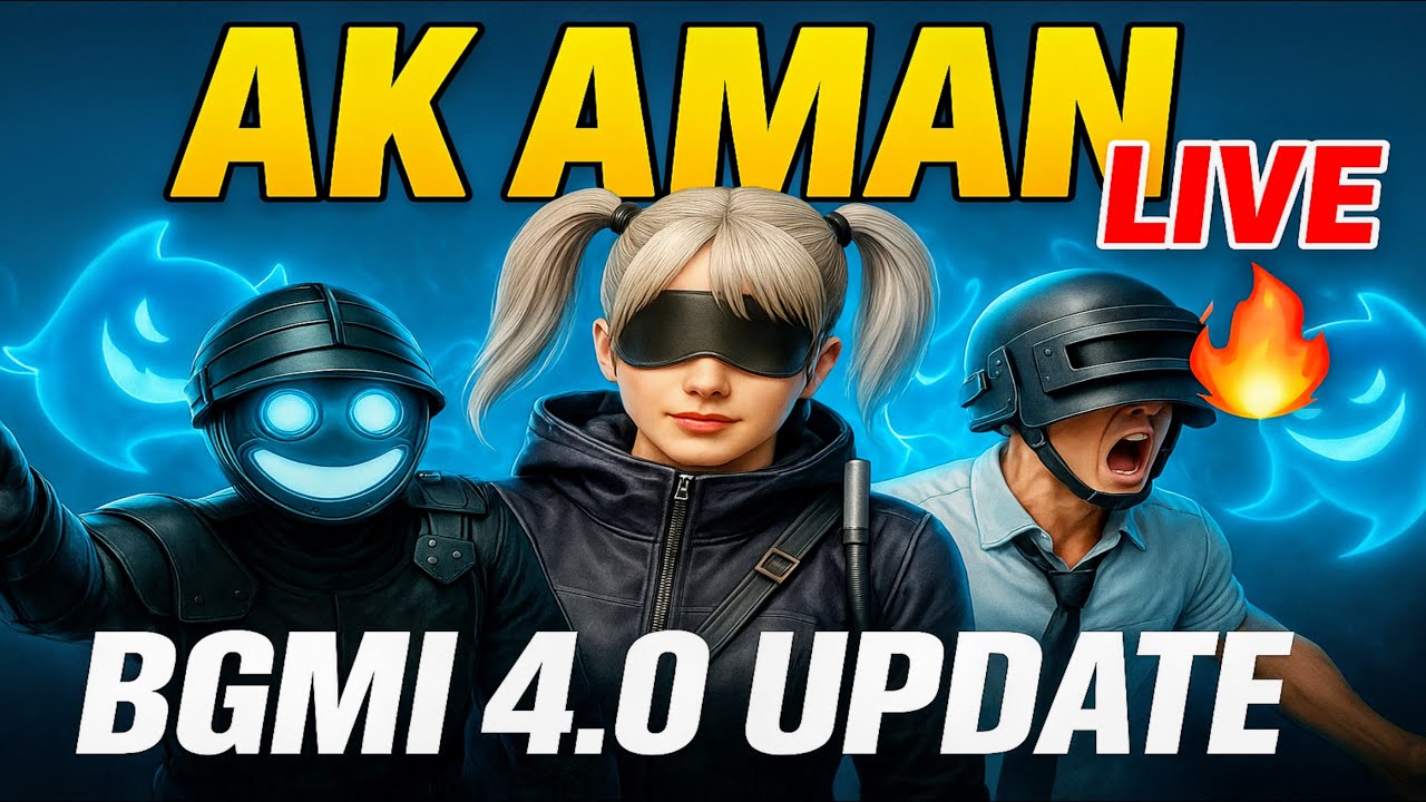 ☘️NEW BGMI 4.0 UPDATE IS HEAR LIVE WITH AK AMAN LIVE 🔥 - YouTube