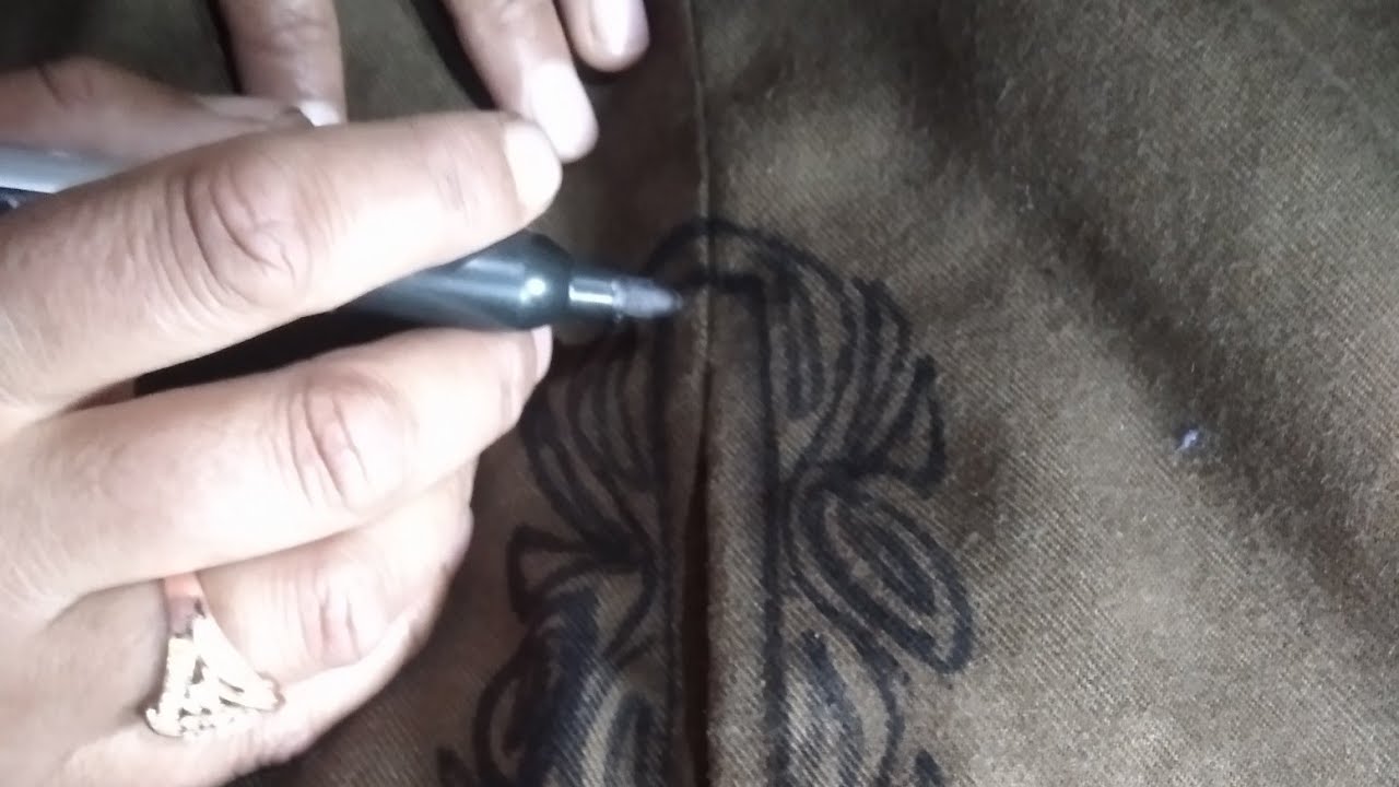Kashmiri tilla design embroidery - YouTube