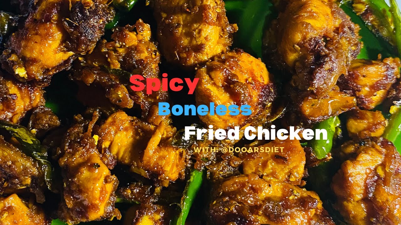 Spicy Boneless Fried Chicken || Dooars Special Chicken Recipe || - YouTube