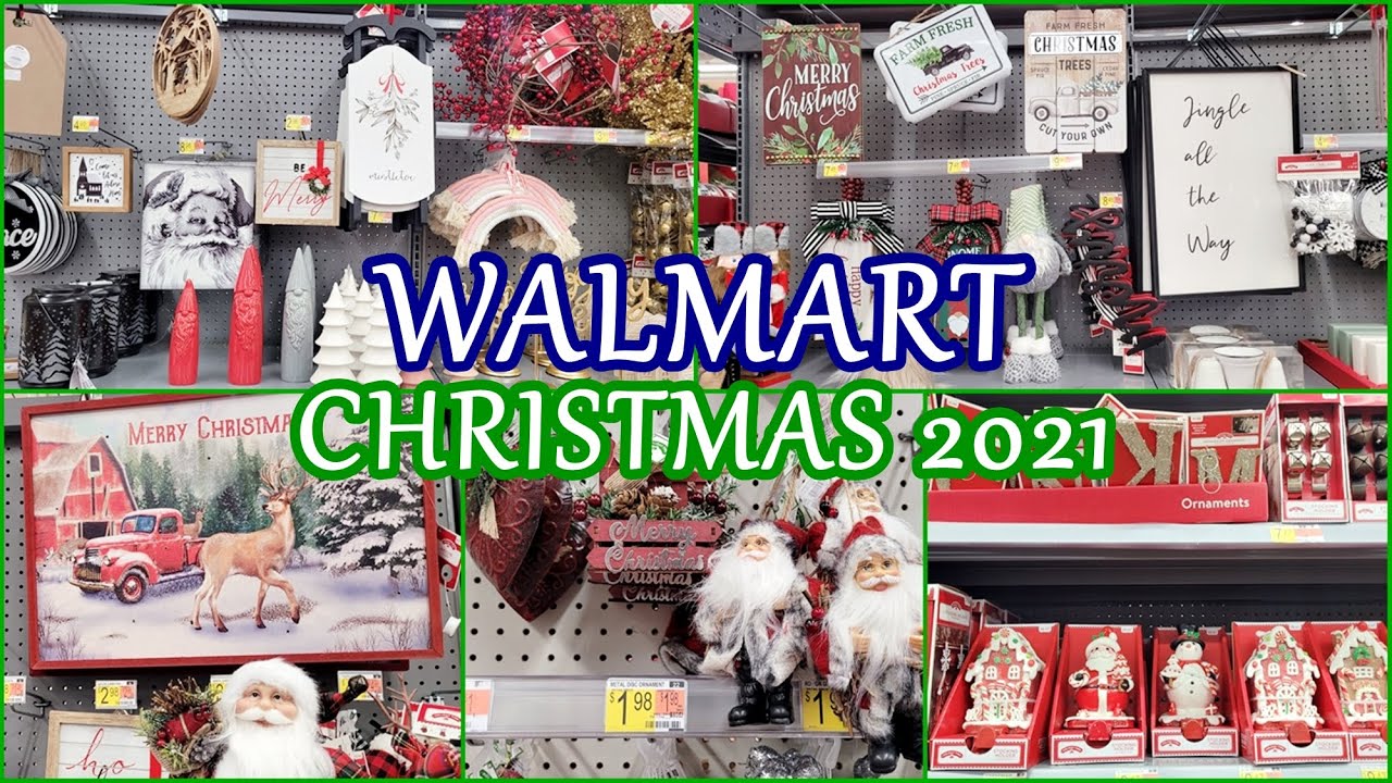WALMART NEW CHRISTMAS DECOR! SHOP WITH ME CHRISTMAS DECORATIONS 2021 ...