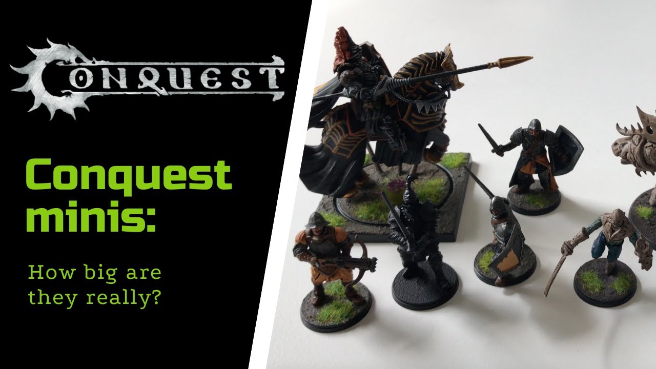 How big are the Para Bellum Conquest minis really? - YouTube
