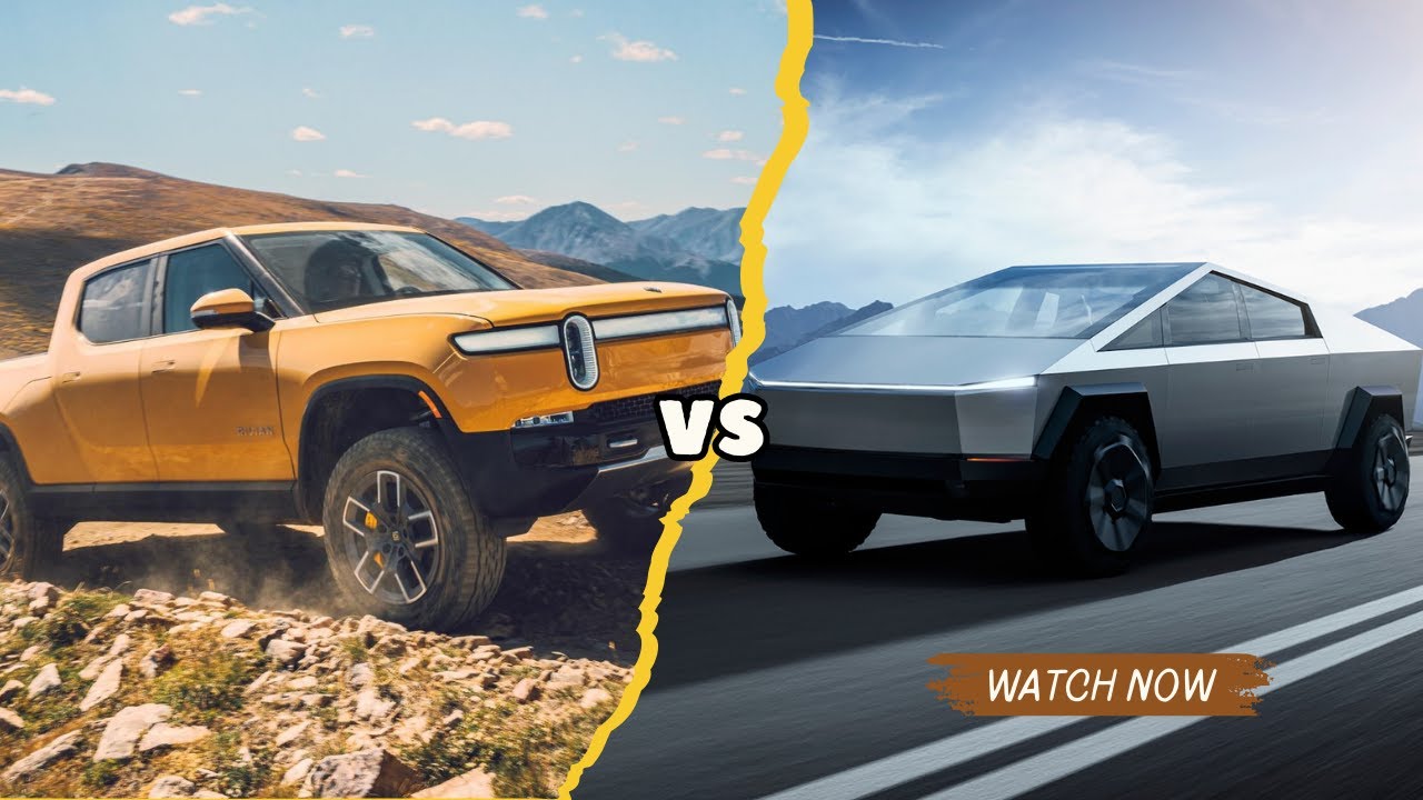 Tesla Cybertruck vs Rivian R1T: Electric Truck Titan SHOWDOWN - YouTube