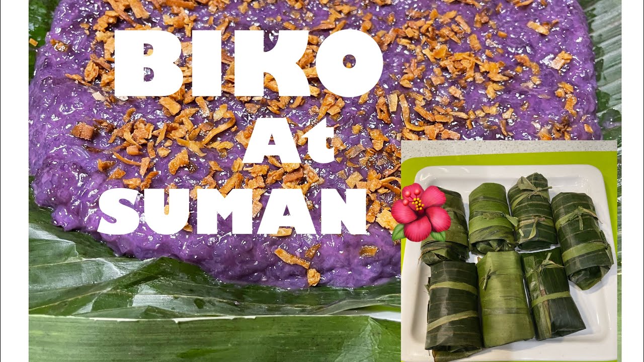 BIKO At SUMAN KAYO DYAN! 🌺😜 cómo cocinar biko y suman (pasteles de ...
