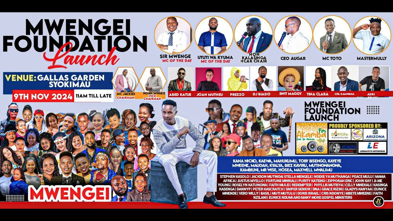Mwengei Foundation Official Launch - YouTube