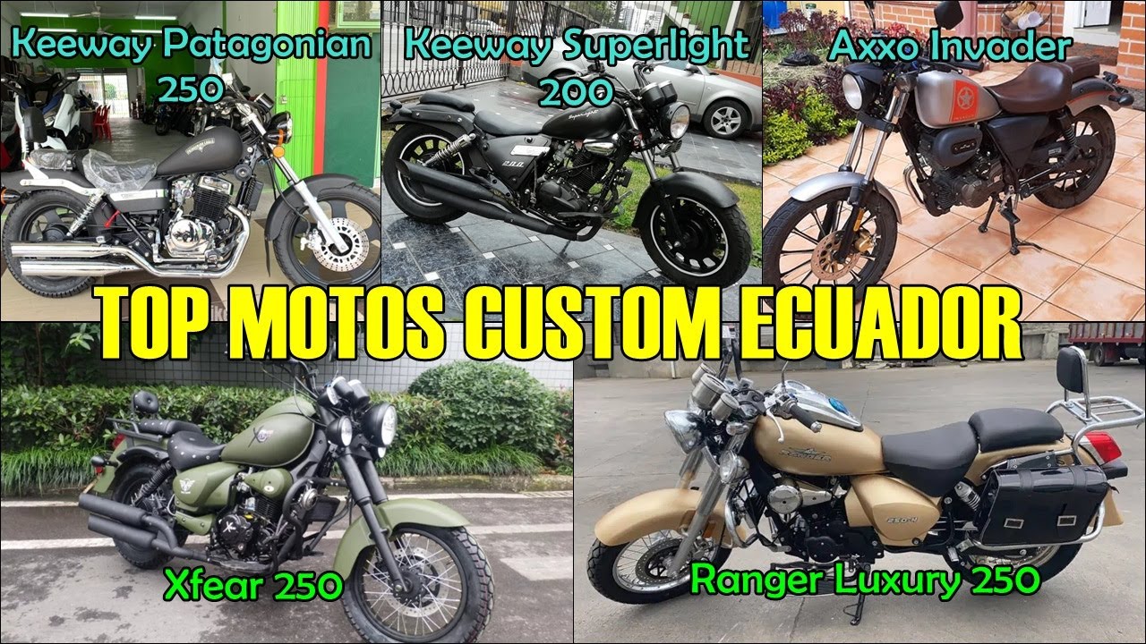 TOP MOTOS CUSTOM BARATAS ECUADOR || Ranger Luxury, Axxo Invader, Xfear ...