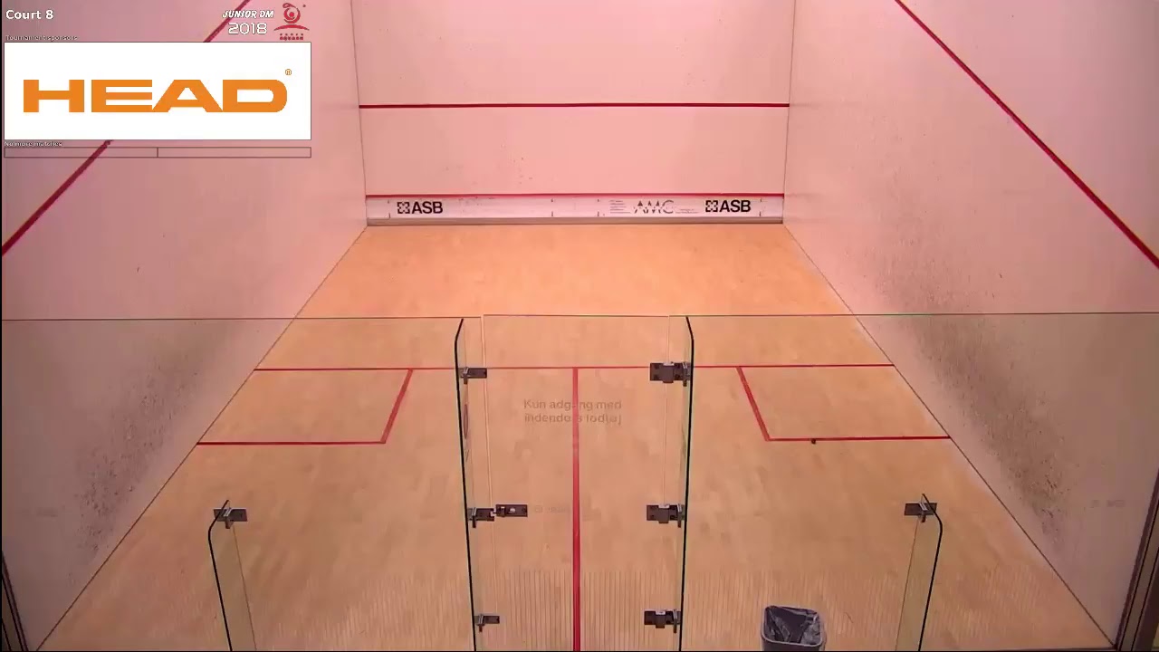 Squash Junior DM 2018 fredag - Bane 8 - YouTube